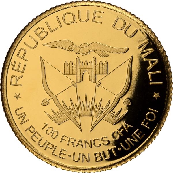 2025 Mali African Elephant .9999 Gold Proof Coin Africa Fauna Wildlife ...