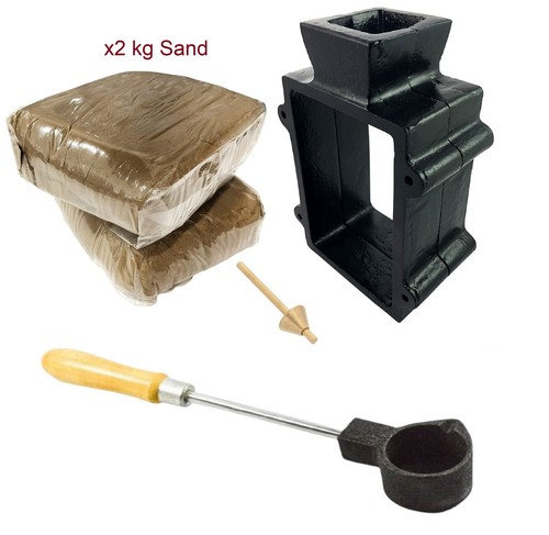 Sand Casting Flask , Sprue, Melting Pot crucible & 2kg Casting Sand | eBay