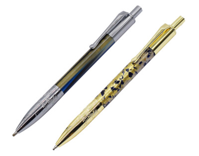 DIY Chrome Gold Graces Click Ball Pen Kits for Woodturning Pen Making ...