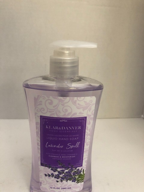 Klar & Danver Lavender Spell Liquid Hand Soap 15 Oz Pump Bottles X3 for ...