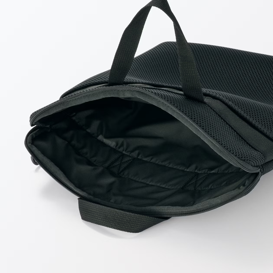 MUJI Polyester vertical cushioned computer case, black 290 x 380 mm | eBay