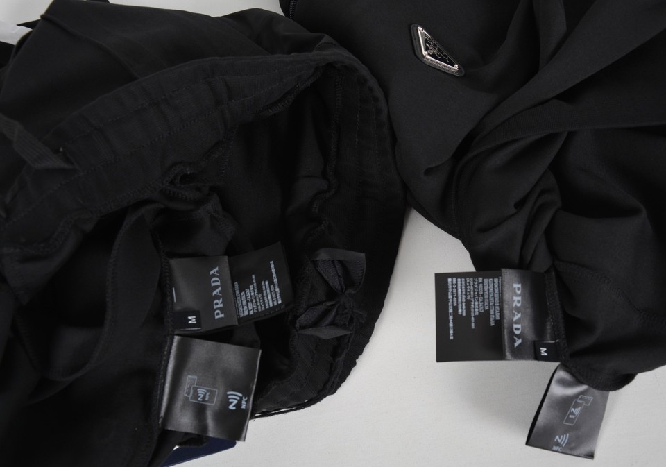 Men’s Prada Black Track Suit Set (2-Piece) M Zip-Up Jacket & Pants | eBay