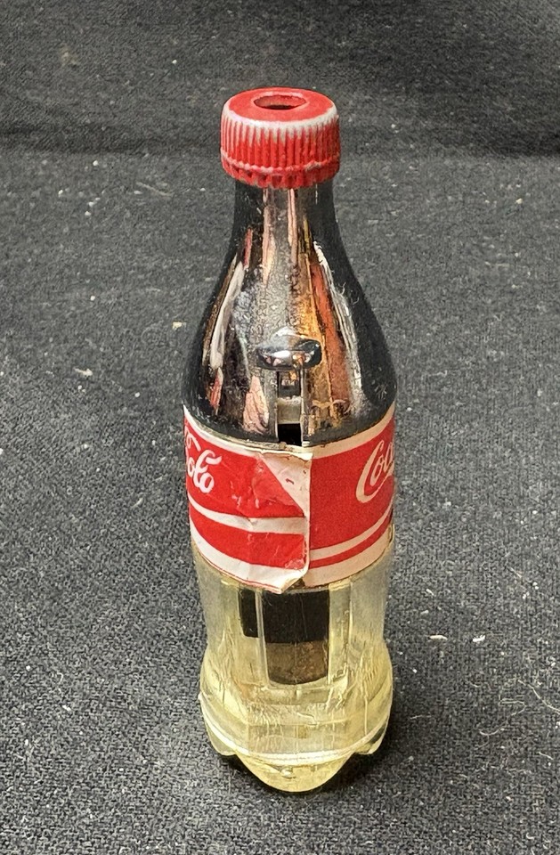 Rare 3" Chrome Top / Glass Bottom Coca Cola Bottle Lighter | eBay UK