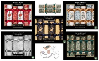 Christmas Crackers Deluxe Pack 6 Plastic Free Luxury Xmas Recyclable ...