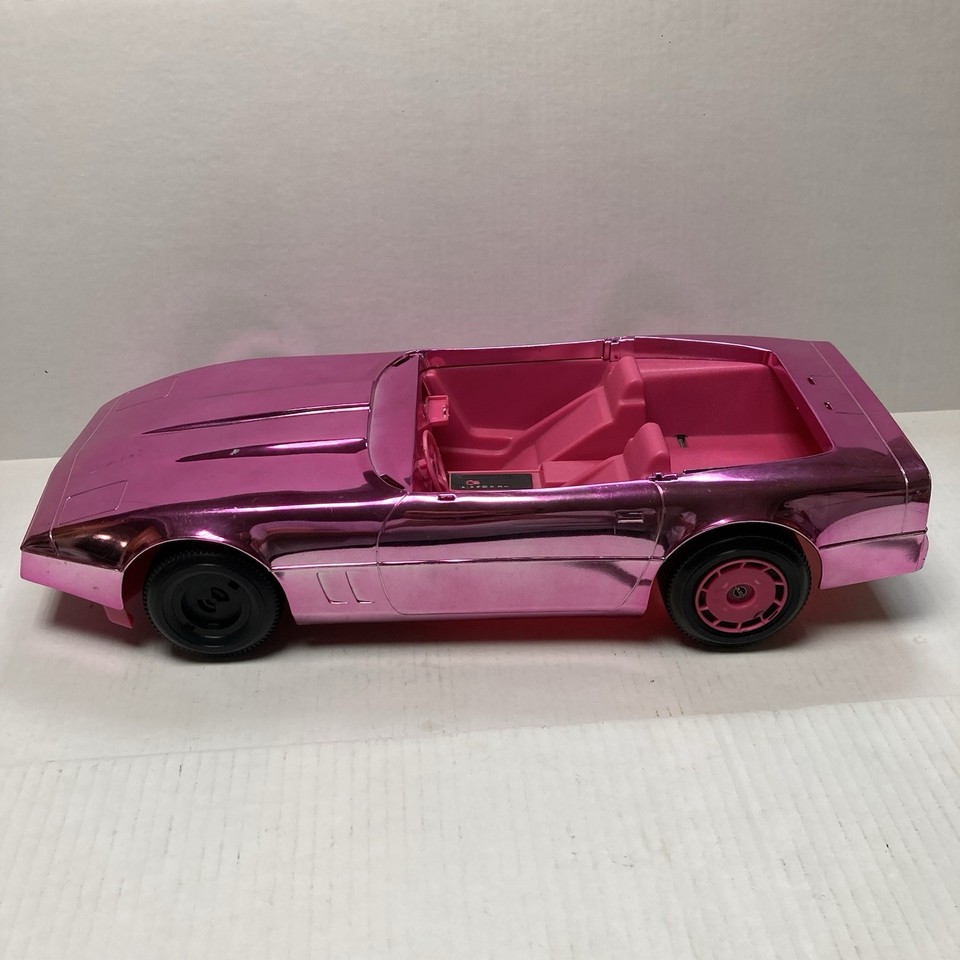 BARBIE ULTRA VETTE Corvette Pink Metallic Car Vintage 1984 Mattel ...