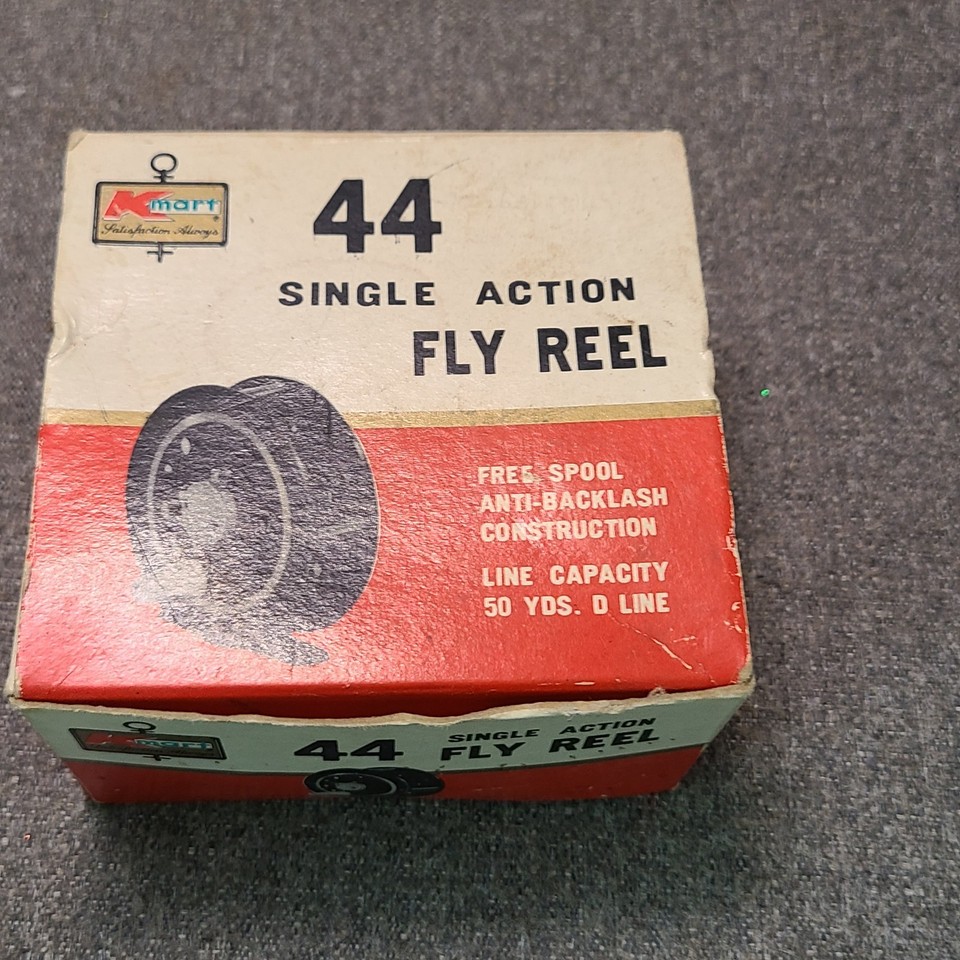 KMART 44 Single Action FLY REEL UNUSED IN ORIGINAL PACKAGE | eBay
