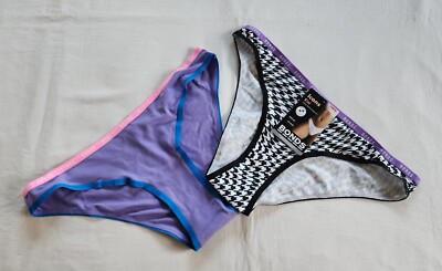 Bonds WRBGW 03K Ladies Icons Kini High Leg Brief 2 Pack Print Plain ...
