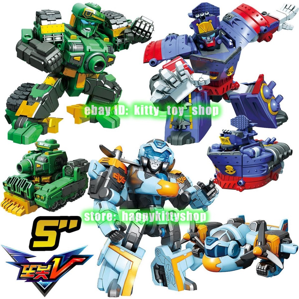 Tobot V Galaxy Detectives Season 2 8" Figure Vehicle Transformer Robot ...
