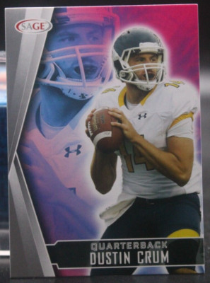 Dustin Crum (Kent State) - 2022 SAGE Silver Parallel #18 | eBay