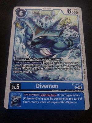 Divemon BT16-023 C Digimon CCG | Beginning Observer NM | eBay