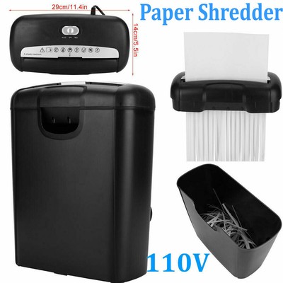 110V Paper Shredder Commercial Home Office Strip Cut Credit Card ...
