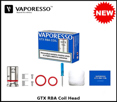 Vaporesso GTX RBA Coil (x1) Pack - 100% Authentic - UK Stock | eBay UK
