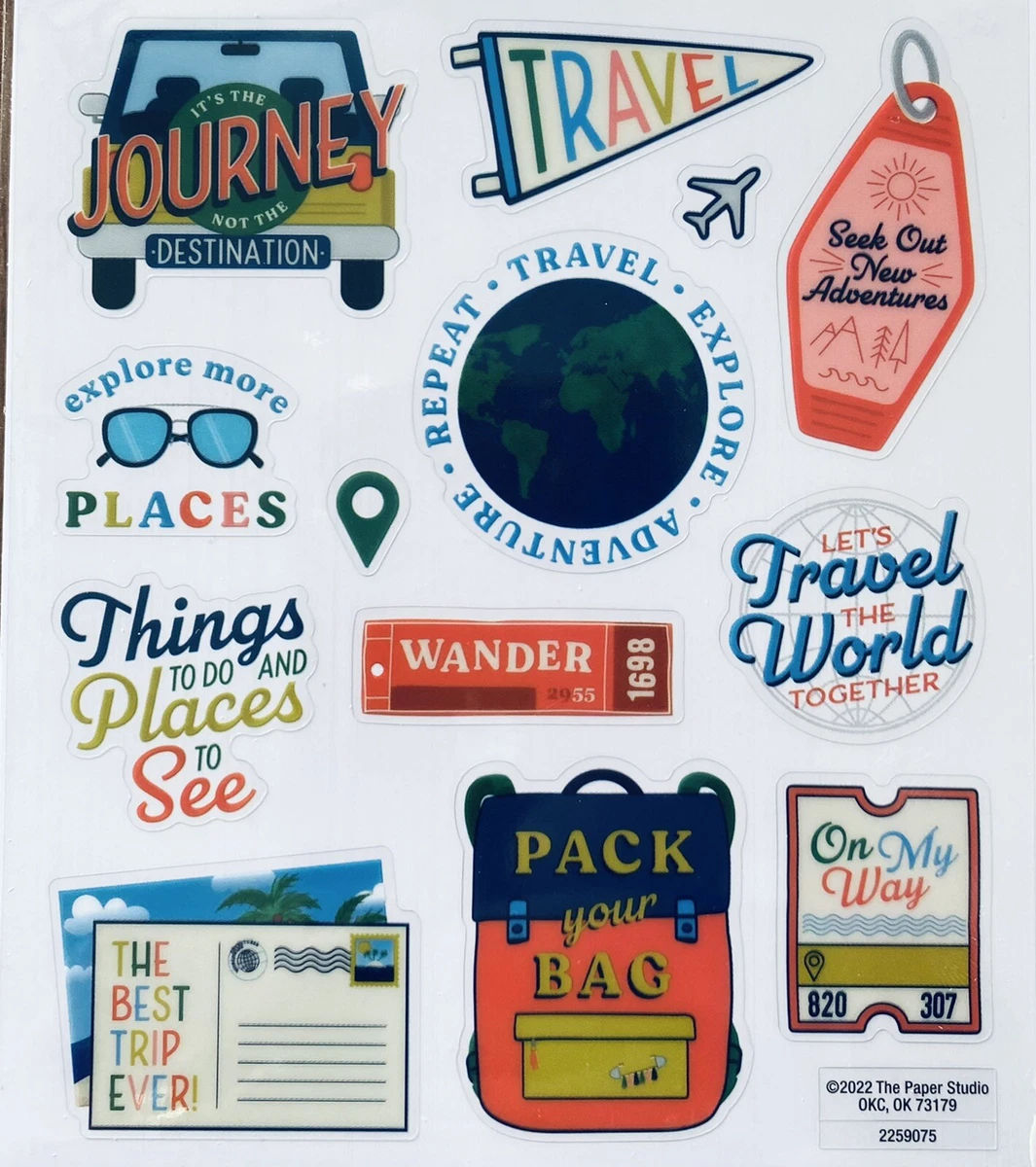 Vacation Scrapbook Paper