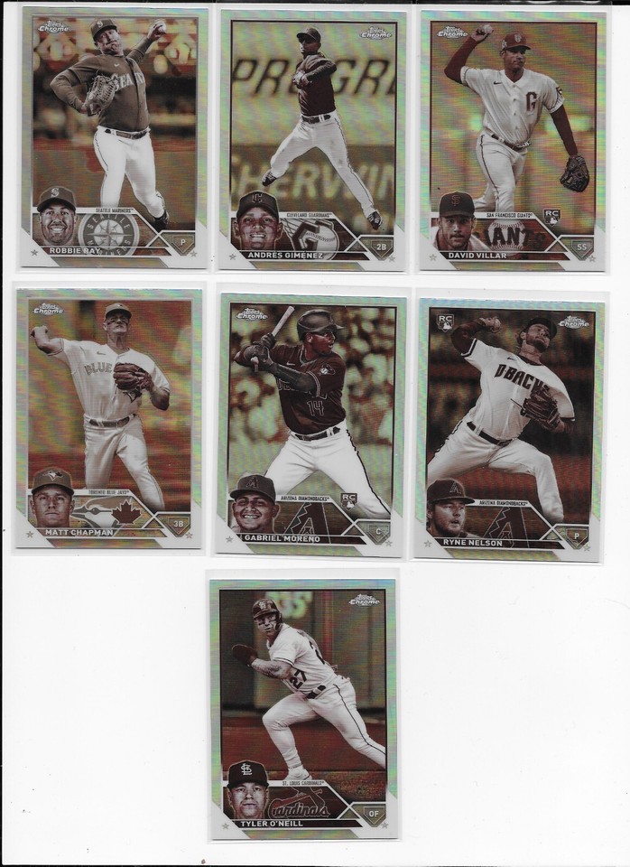2023 Topps Chrome Baseball 15 Card Sepia Refractor Lot | eBay