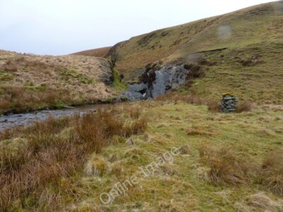 Photo 6x4 At the downstream end of the Gwyngu gorge Esgair Gwngu Where ...