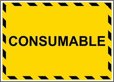 CONSUMABLE | Laminated Vinyl Decal Sticker Label | eBay