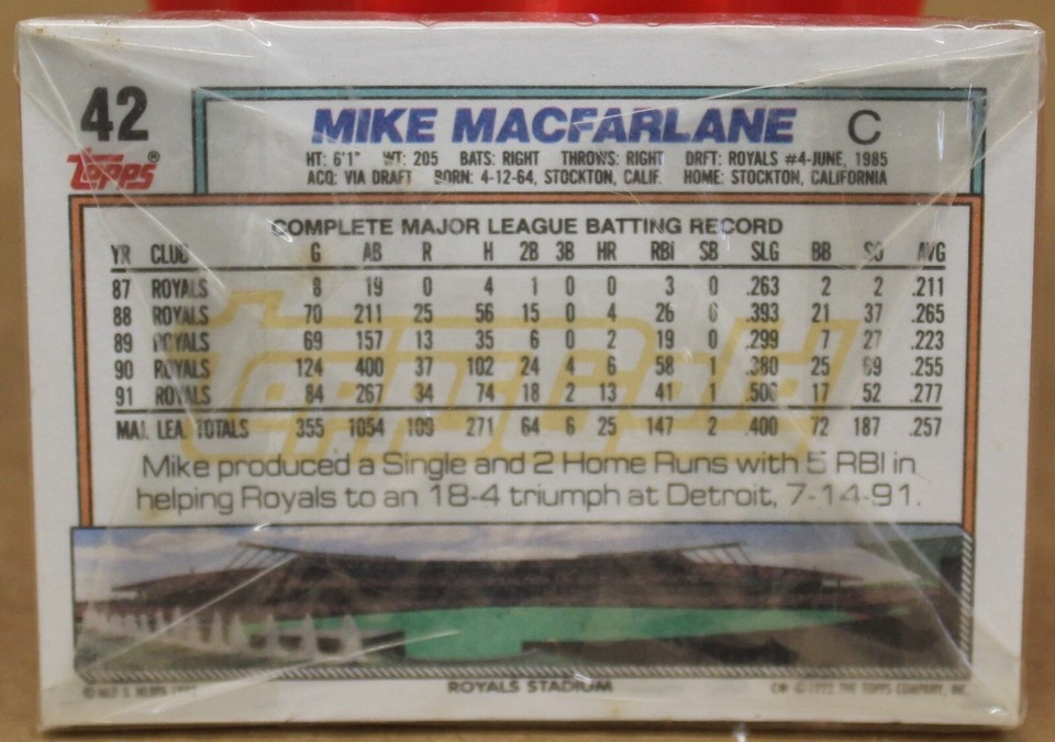 1992 TOPPS GOLD BASEBALL SEADED CARD PACK 10 CARDS BUCK RODGERS | eBay