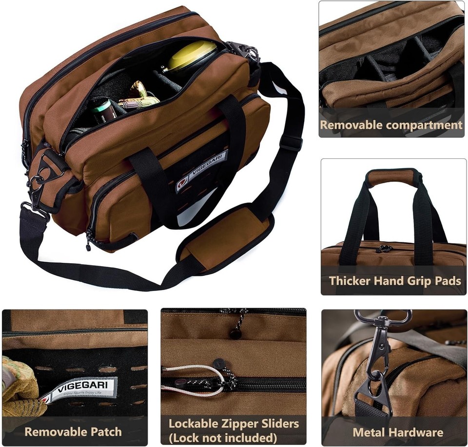 Pistol Range Bag Shooting Gun Bag for Pistols Gun Case for Handguns ...