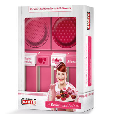 Kaiser - Backen mit Enie - Cupcake Deko-Set Backförmchen ...