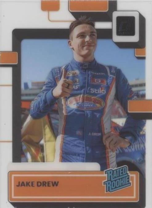 2023 Panini Chronicles - Clearly Donruss Rated Rookie Jake Drew #28 (RC ...