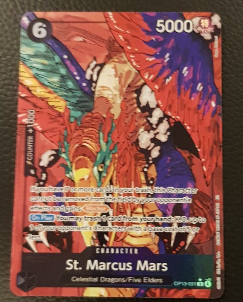 St.Marcus Mars OP13-091 Carrying On His Will One Piece Card | eBay UK
