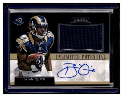 2012 Prominence Unlimited Potential Brian Quick Autograph Auto Jersey ...