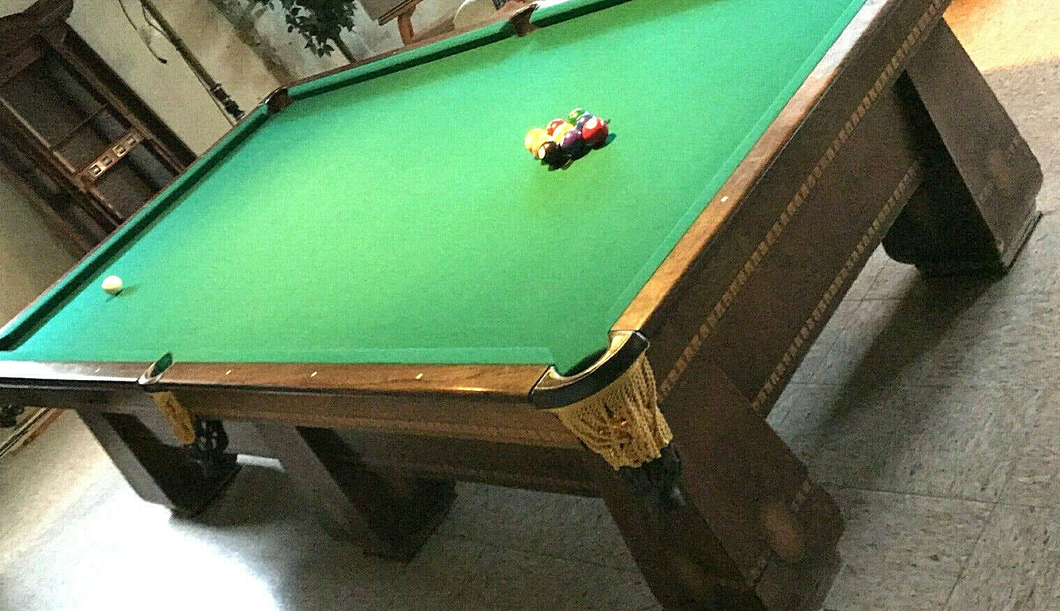 Brunswick Antique "The Medalist" 10 foot Pool Table | eBay