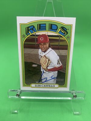 2021 Topps Heritage LUIS CASTILLO AUTOGRAPH Cincinnati Reds Auto 🔥 | eBay