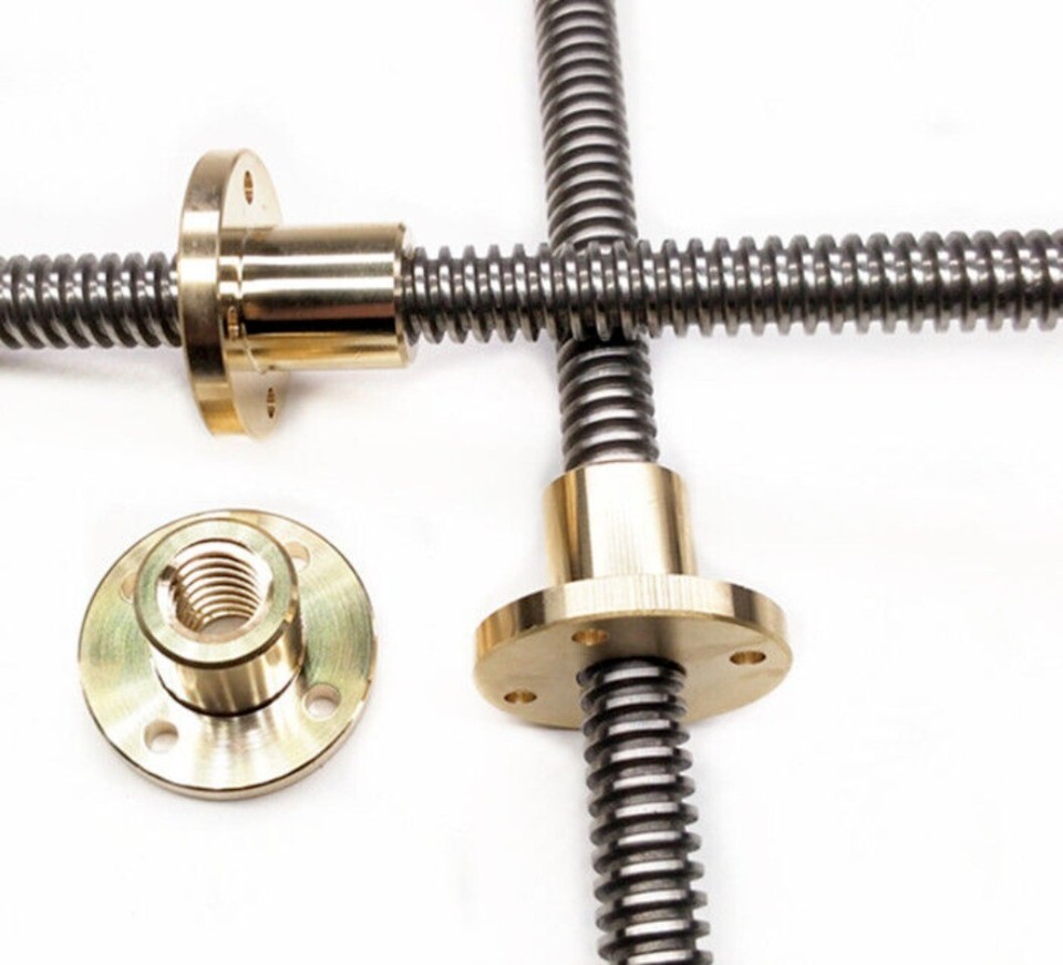 1PC T8 Trapezoidal Rod Screw & Nut Lead 1-14mm Length 100 - 600mm CNC 3D Printer | eBay
