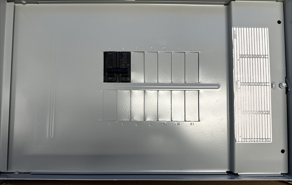 GE 125 Amp 12-Space 24-Circuit Main Breaker Outdoor Load Center and ...