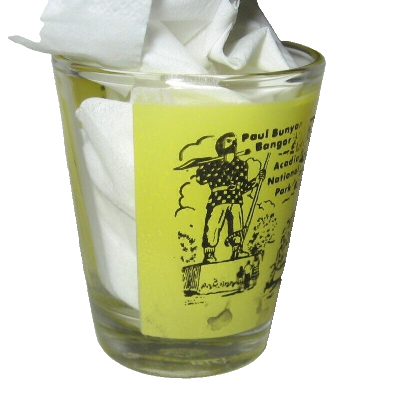 Maine Souvenir Shot Glass Lighthouse Lobster Pine Tree State Paul ...