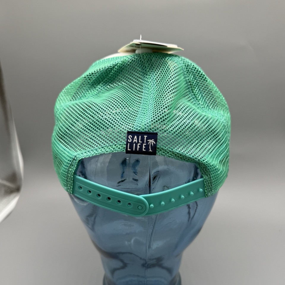 Salt Life Youth Girls Trucker Hat Live Salty Palm Trees Snapback Teal ...