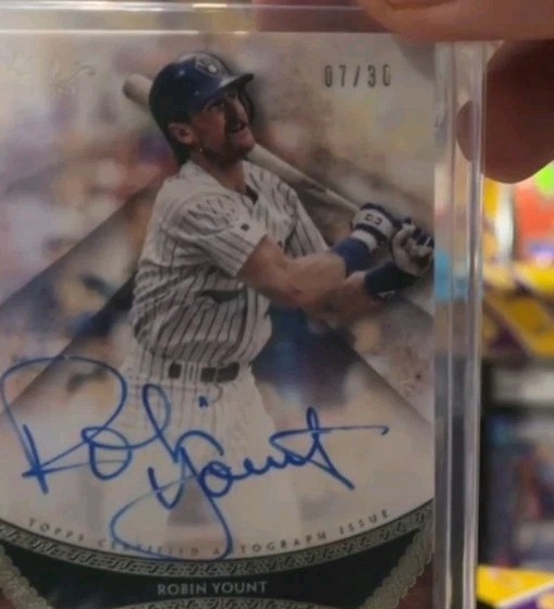 Robin Yount Tipps Certified On Card Auto /30 | eBay