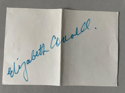 ELIZABETH CONNELL († 2012) South African opera signed album cut 6 x 8 ...