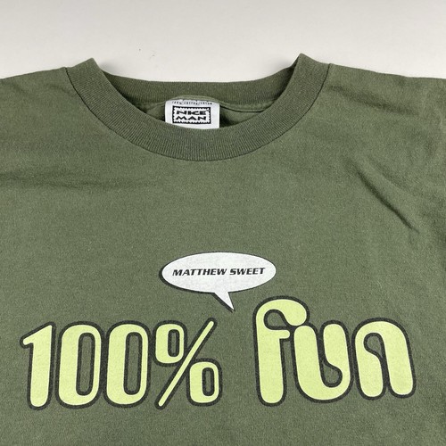 Vintage 90s Matthew Sweet 100% Fun Tour T-Shirt Pop Alternative Band ...