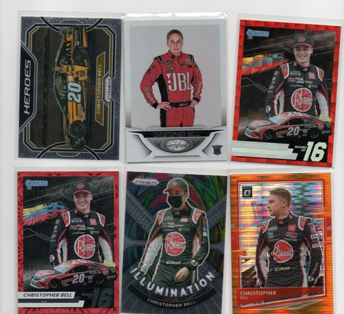 CHRISTOPHER BELL ROOKIE NASCAR 2016-21 PANINI PRIZM ORANGE RED ...