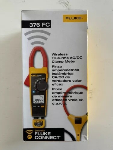 Fluke 376 FC True-RMS AC/DC Clamp Meter - NEW in Box By Fedex or FedEx ...