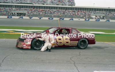 8X10 PHOTO #2277-14; FEB 1990, PHIL DUFFIE, DAYTONA, NASCAR WINSTON CUP ...