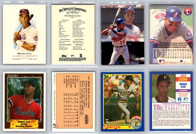 Moises Alou 4 Card Lot - Montreal Expos Pirates Astros Cubs Giants RC ...