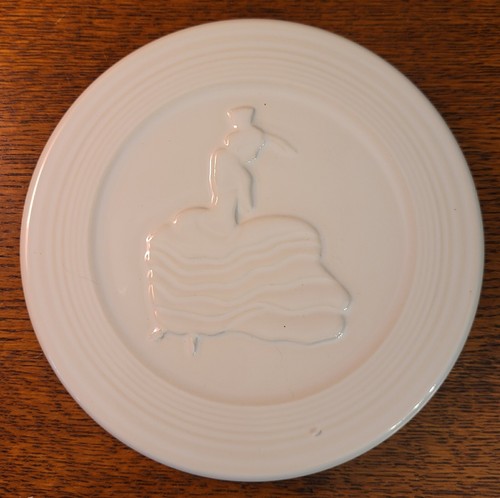 Fiesta HCL Dancing Lady Trivet Hot Plate - White | eBay