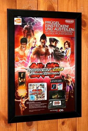 Tekken 3D Prime Edition Nintendo 3DS Old Promo Poster / Ad Page Framed ...
