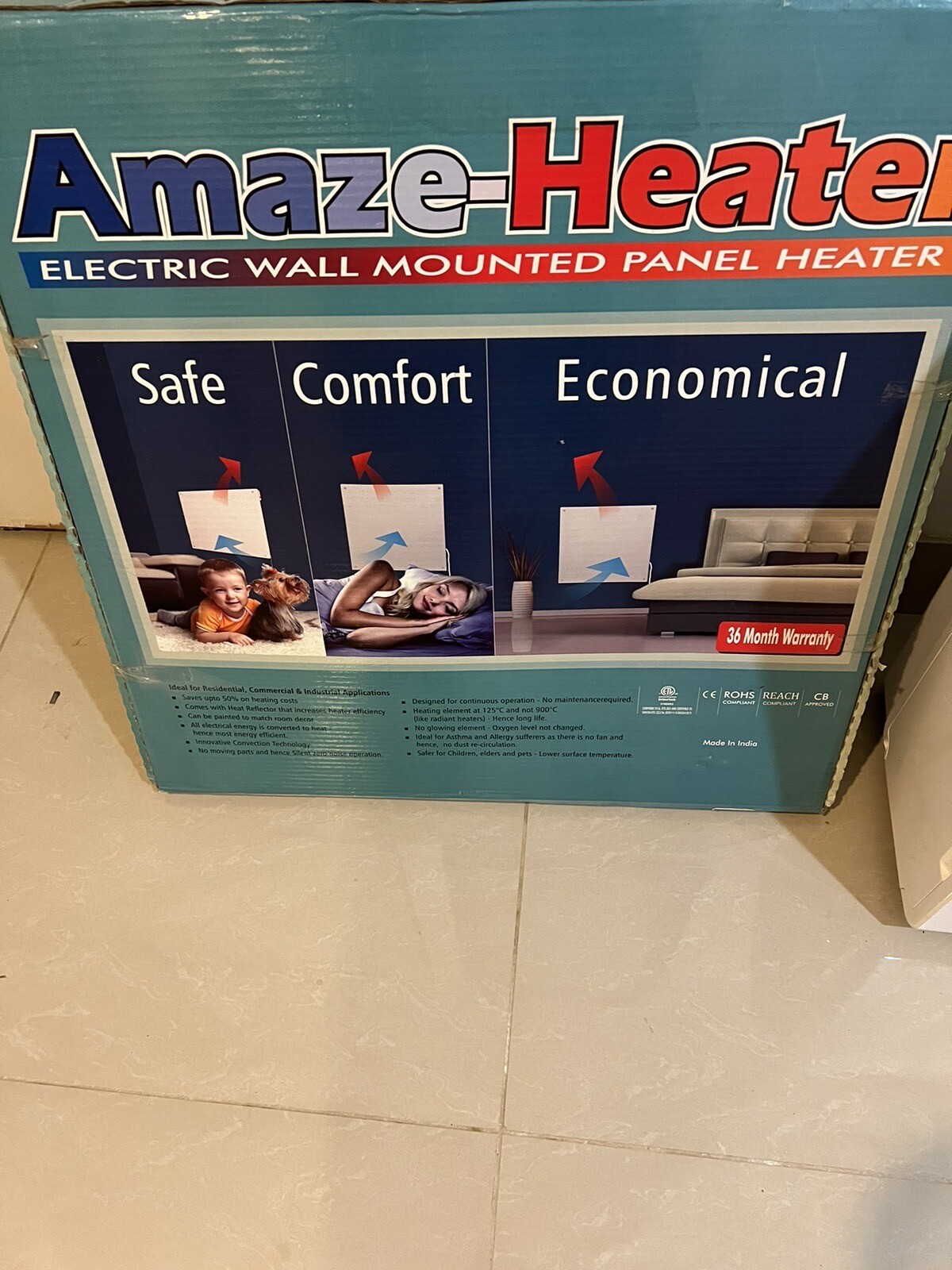 Amaze-Heater 600 Watt Electric panel Wall Heater | eBay