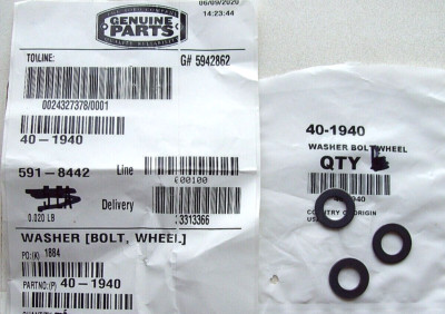 Toro 40-1940 Washer ~ Quantity of 3 ~ Free Shipping | eBay