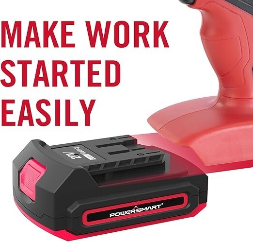 PowerSmart Replacement Battery, 20V 2.0Ah Lithium-Ion Battery PS76020B ...