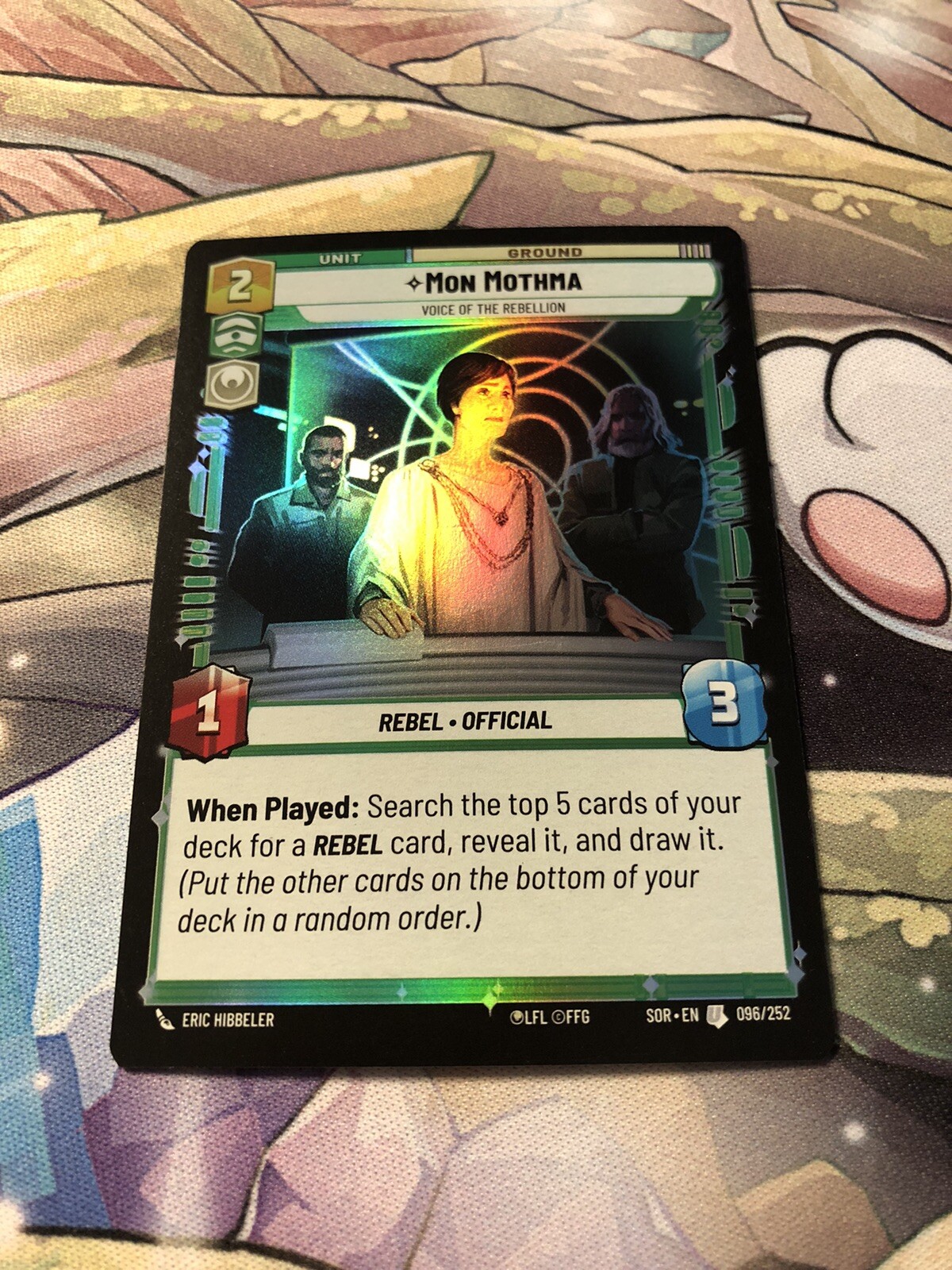 Mon Mothma 096/252 Foil Star Wars Unlimited Spark Of Rebellion SOR | eBay