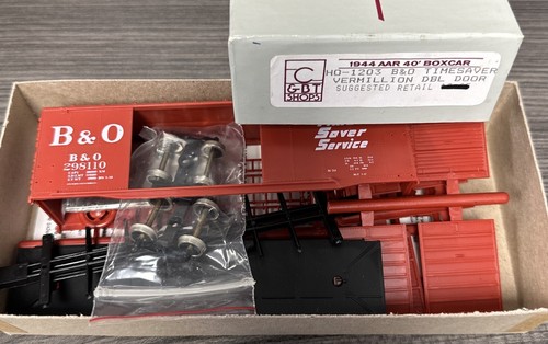 C&BT Shops HO Kit HO HO-1203 Timesaver Vermillion Dbl Door B&O NIB | eBay