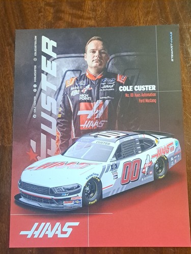 Cole Custer 2024 HAAS 8x10 NASCAR Xfinity Hero / Post card | eBay
