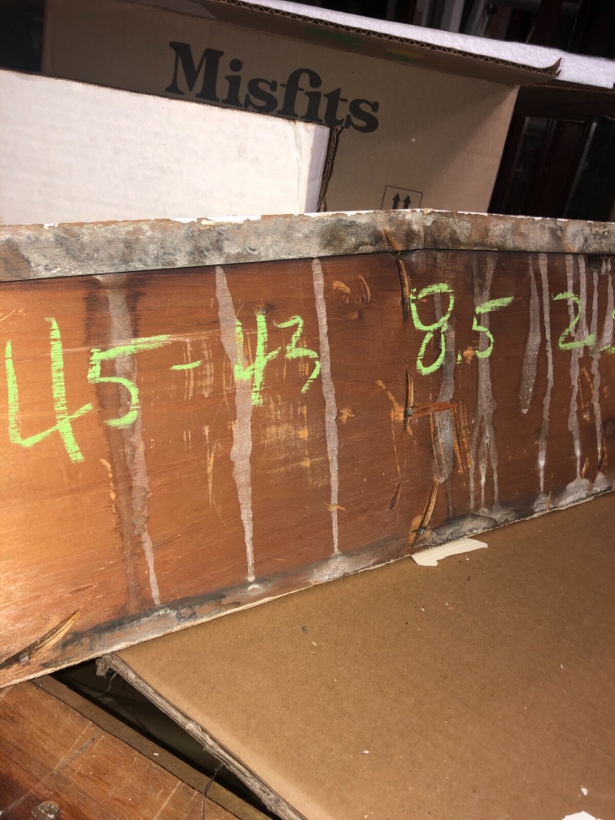 c1860 vintage WINDOW pediment VICTORIAN lintel ~ header 45/43” x 8.5 x ...