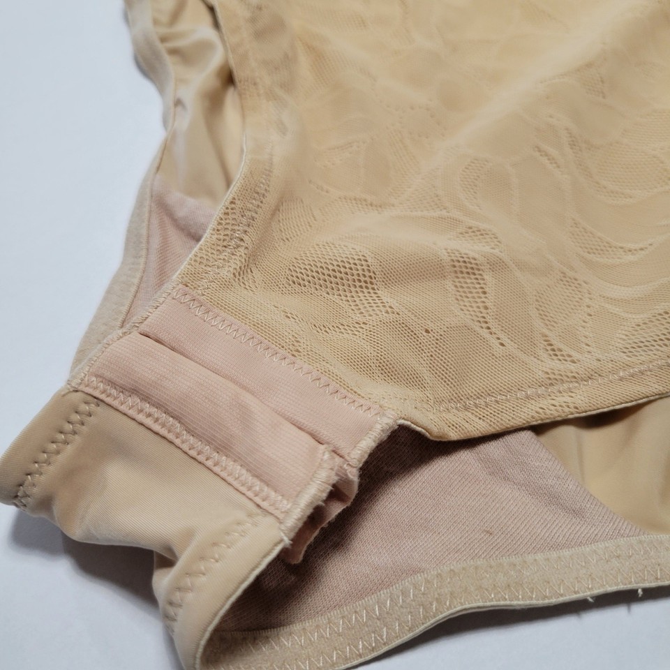 Maidenform Firm Tummy-Control Sheer Lace Body Briefer Beige M6552 NWT ...
