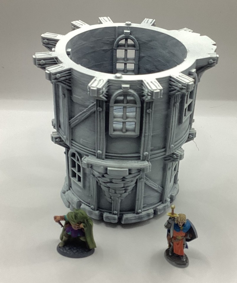 3d printed wizard tower 28mm DnD Miniatures, Tabletop terrain, RPG, War ...